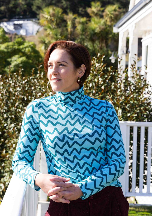 Discover the most colourful polo neck skivvys in NZ at Two + Lou!